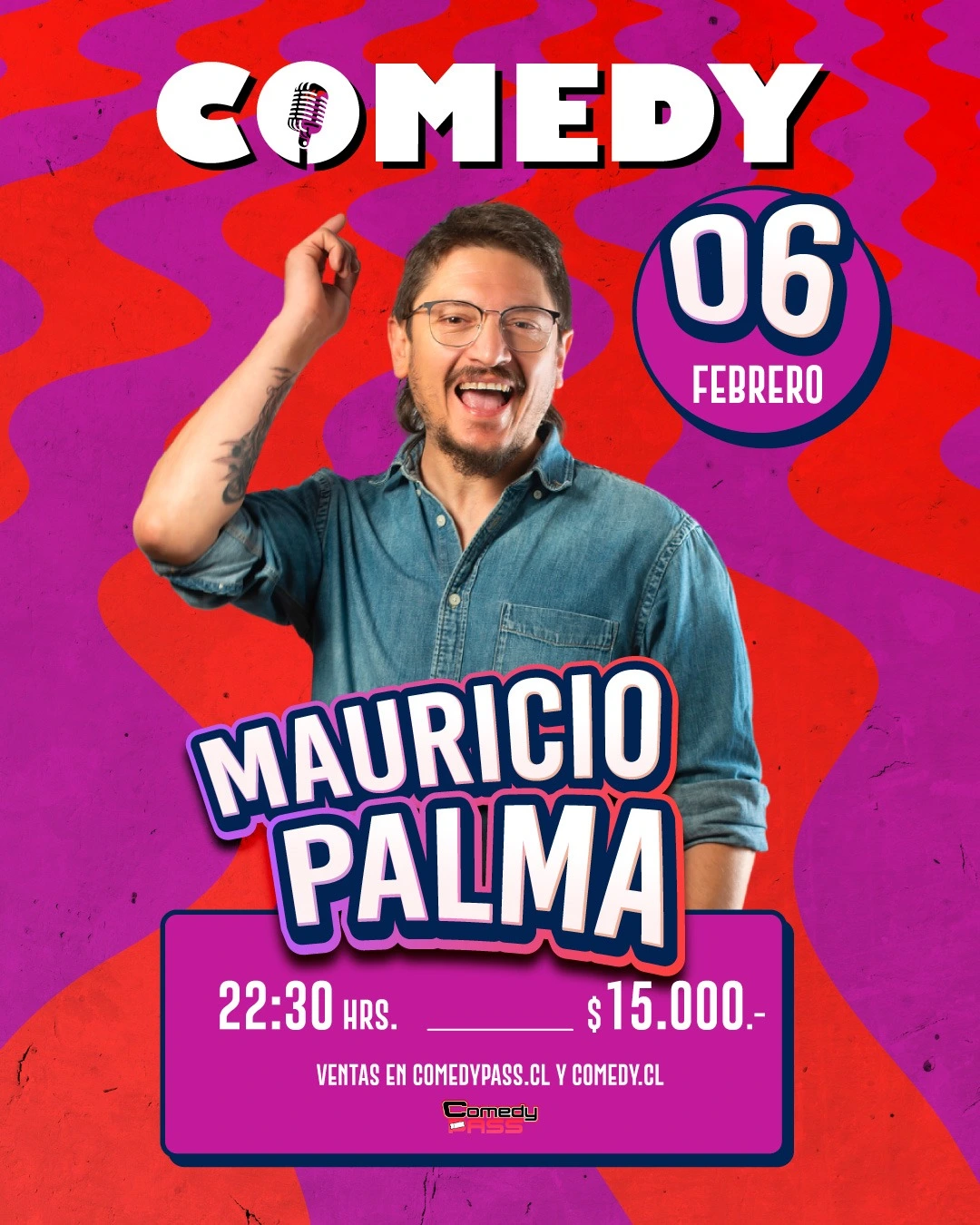 MAURICIO PALMA EN COMEDY RESTOBAR 6 DE FEBRERO